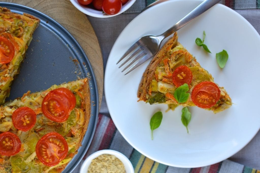 Festive Potato-Leek Quiche