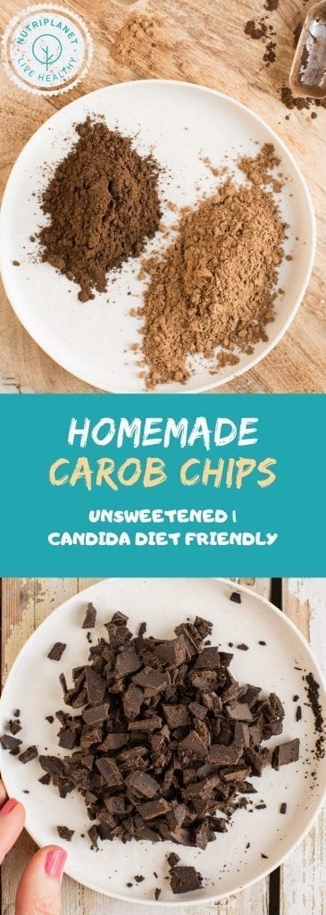 Carob Chips without Palm Oil [Unsweetened] | Nutriplanet